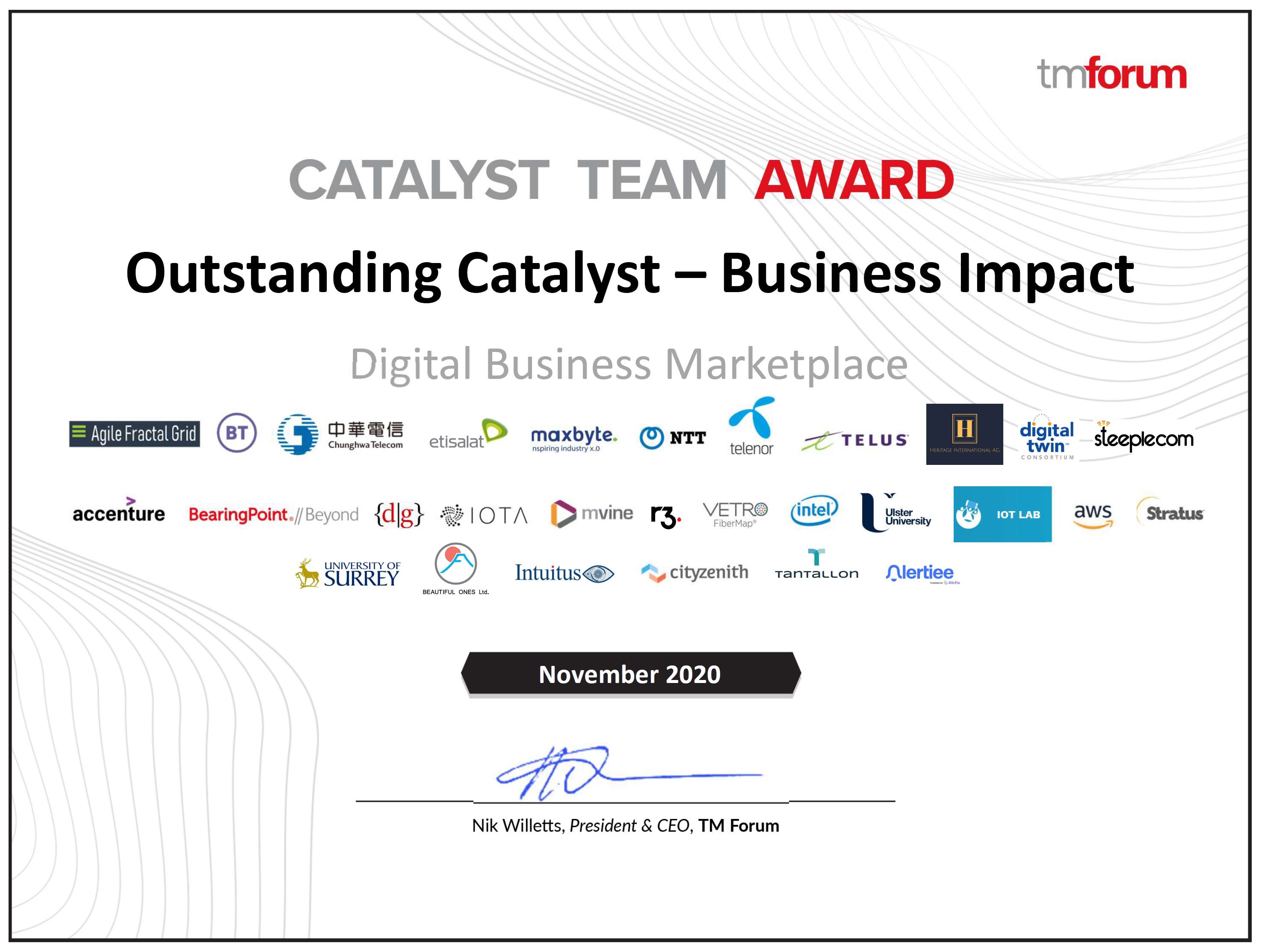 Mvine demonstrates business impact with prestigious TMForum award ...